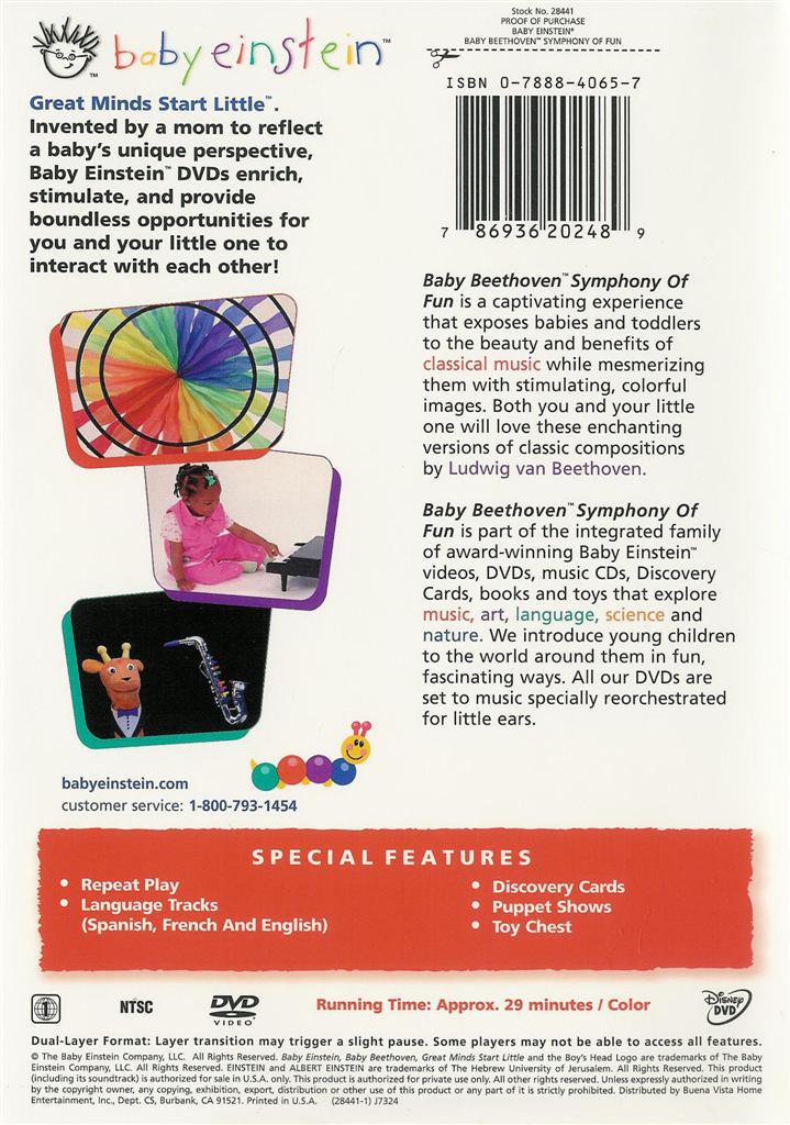 Baby Einstein ~ Baby Beethoven ~ Symphony of Fun ~ DVD